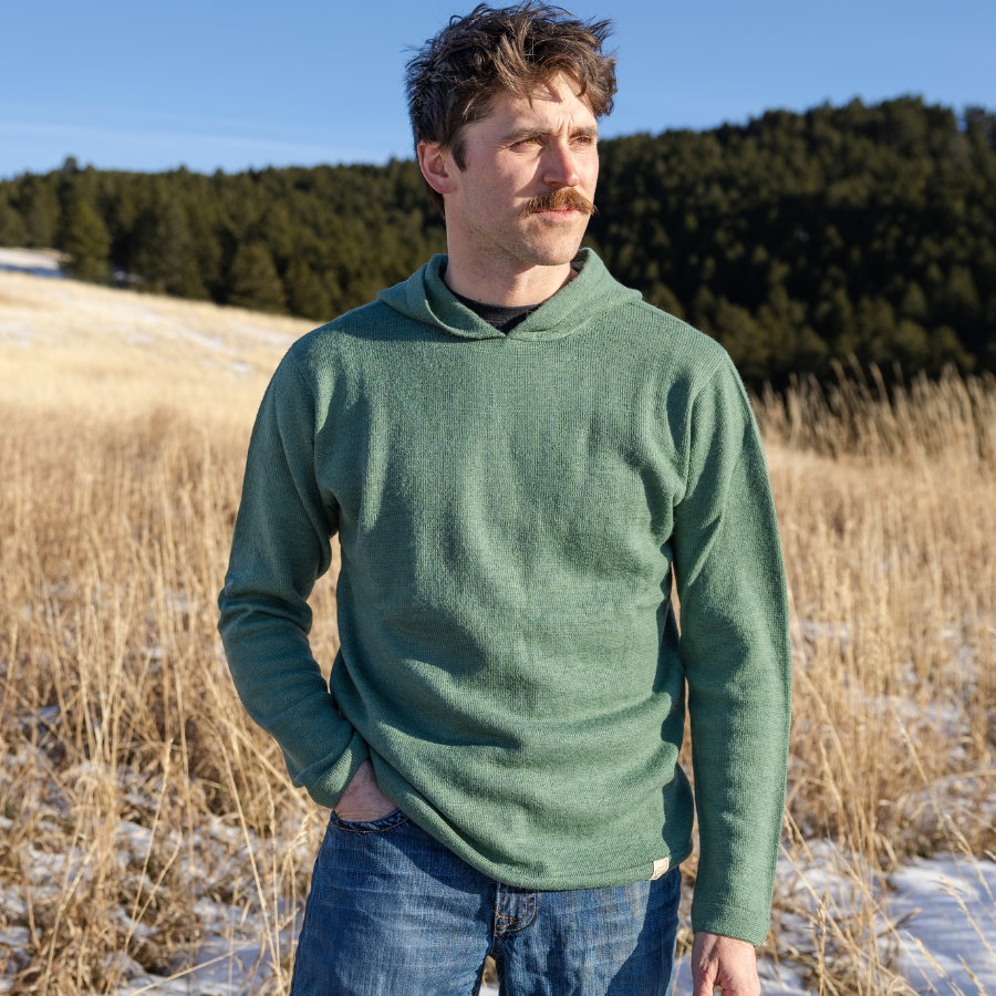 Men's Classic Alpaca Hoodie - Alpacas of Montana