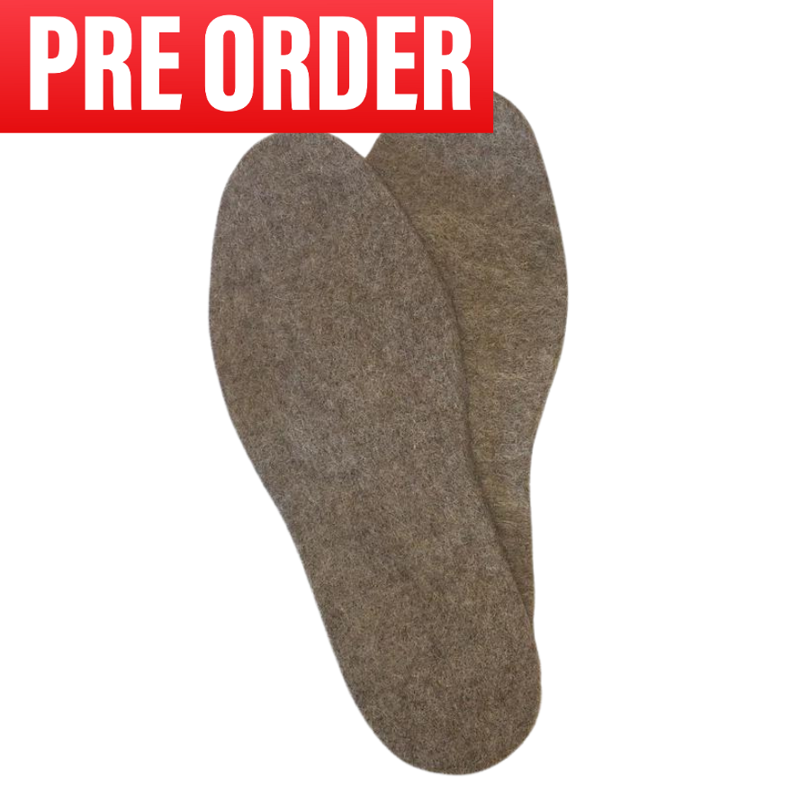 Alpaca Felt Insoles | Alpacas of Montana