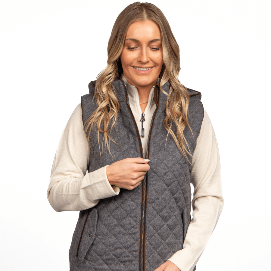 Women's Alpaca Vest - Stylish, Fitted Lined, Removable Hood - Alpacas ...